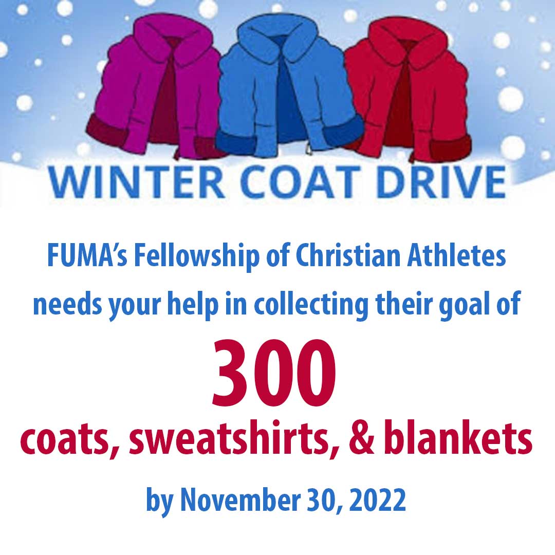 FCA s Winter Coat Drive Underway Fork Union Military Academy FCA s Winter Coat Drive Underway Fork Union Military Academy