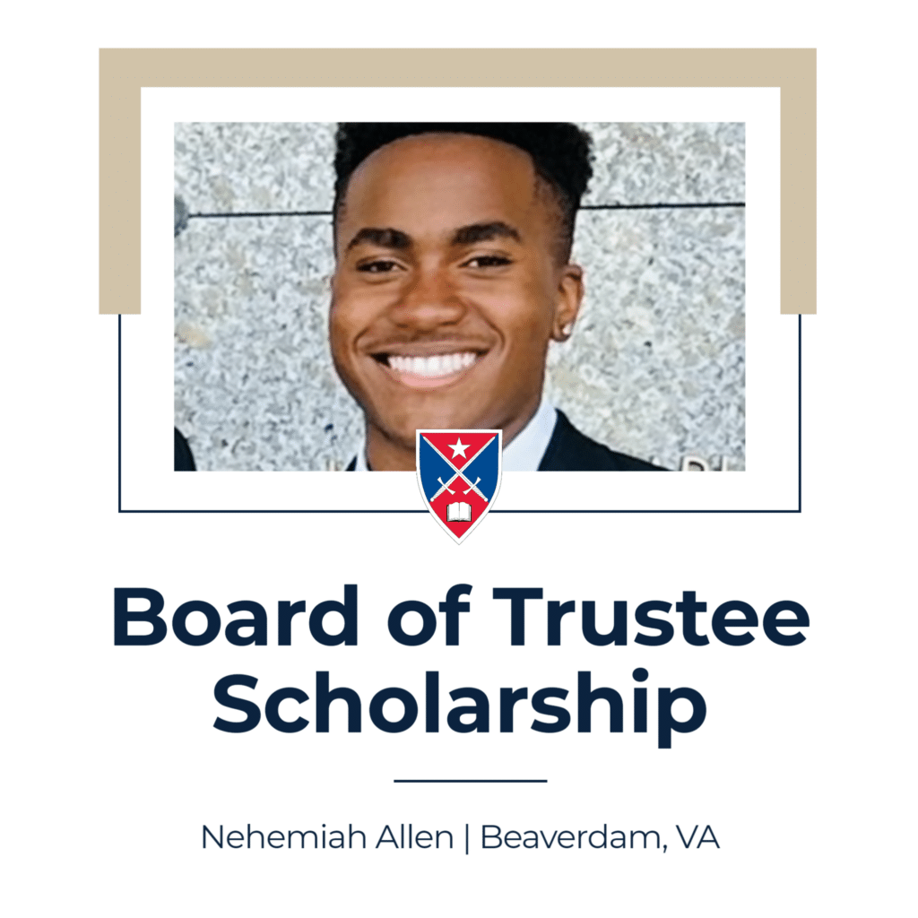 Fork Union Military Academy Announces Nehemiah Allen as Board of Trustees Scholarship Recipient ...