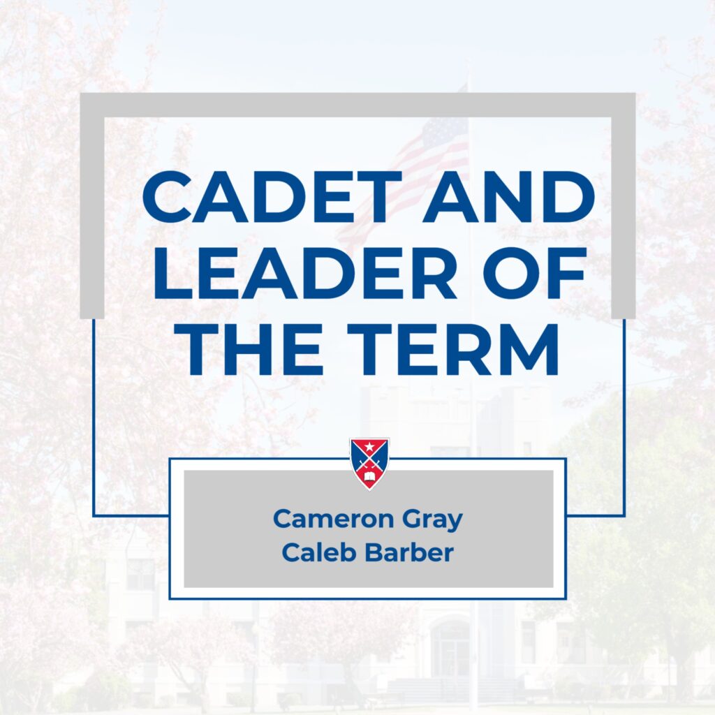 Fork Union Announces Cadet and Cadet Leader of the Term for Term 5 ...